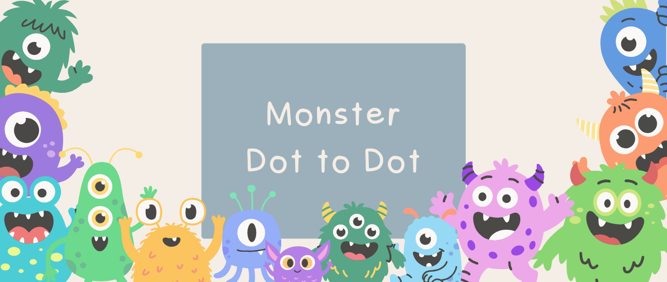 Monsters Dot to Dot | Kids Activities – Roy's Boys