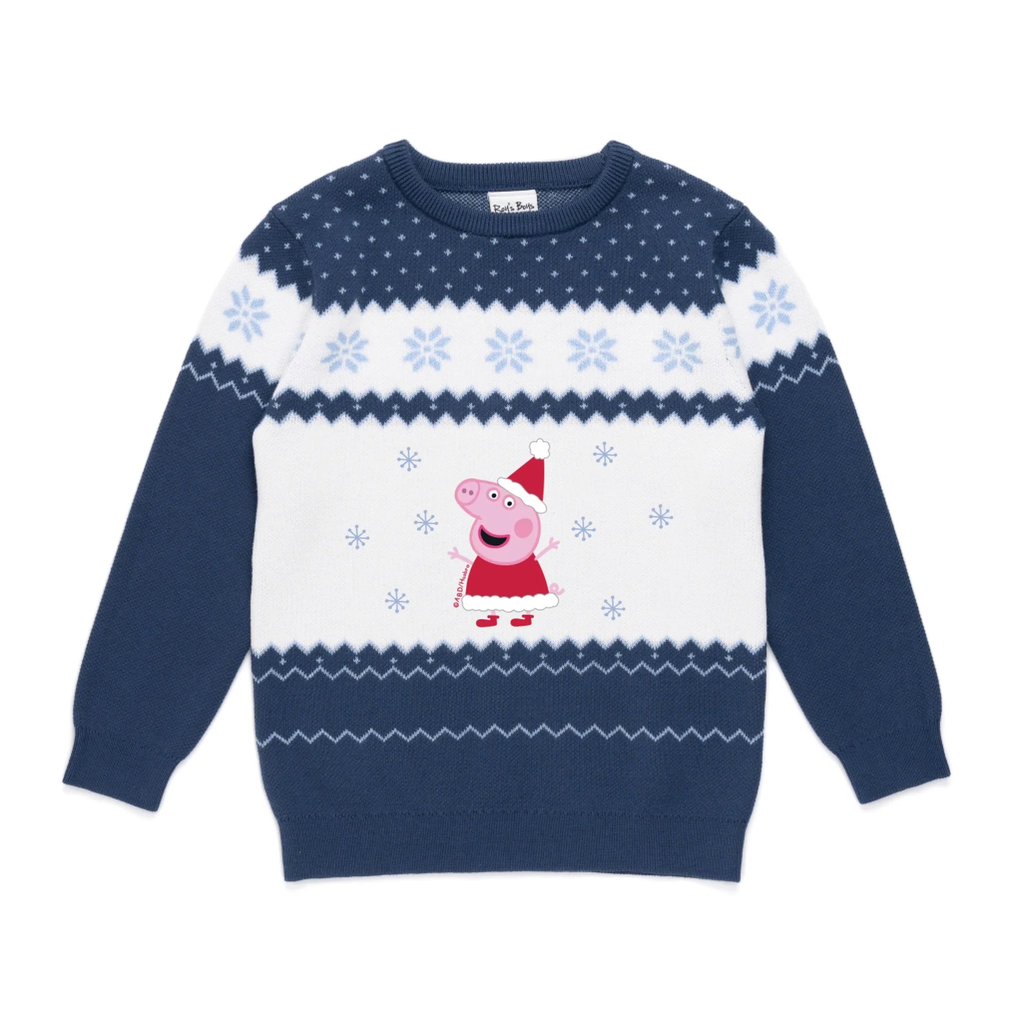 Personalised Peppa and George Pig Kids' Knitted Christmas Jumper – Roy ...
