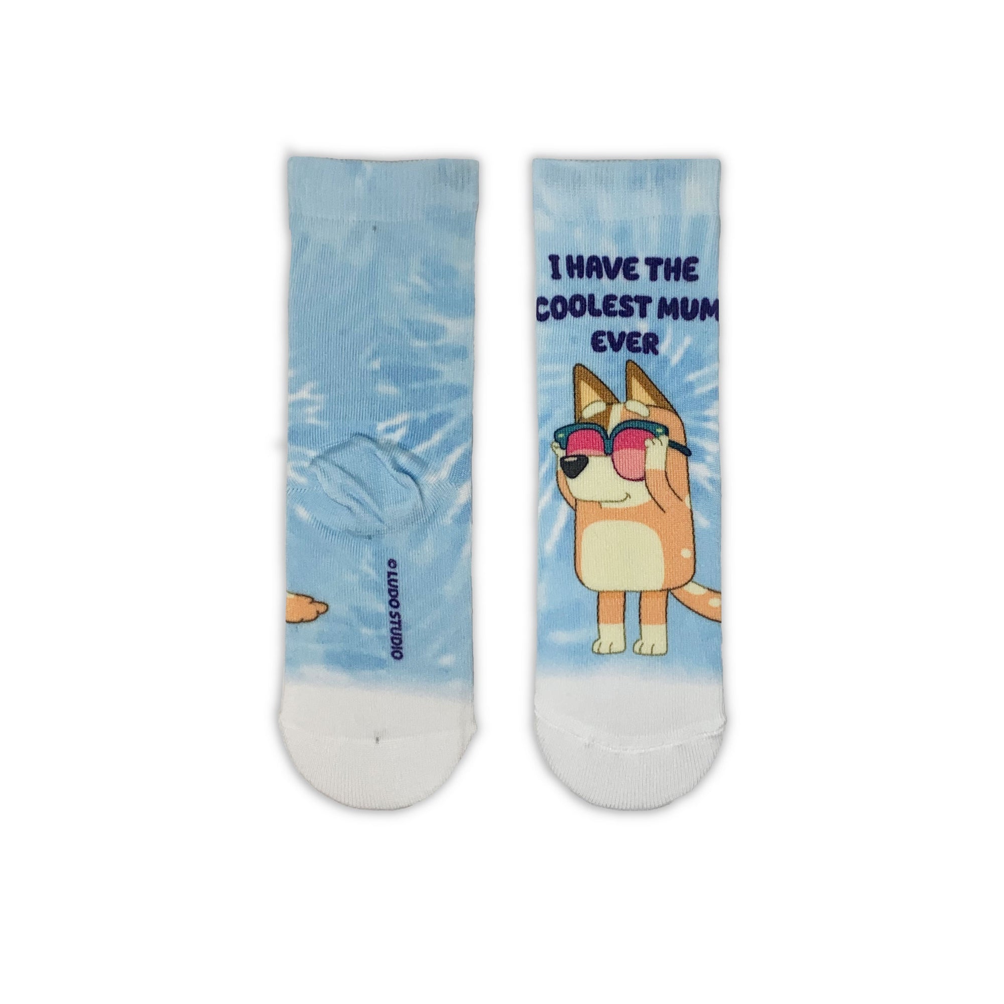 Bluey 'I have the Coolest Mum' Kids Printed Socks | Roy's Boys